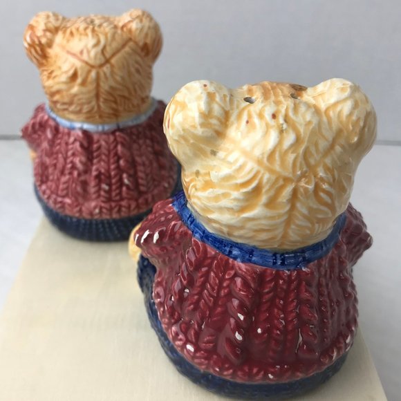 Dining | Vintage Ckao Ceramic Patches Teddy Bears Salt Pepper Shakers ...